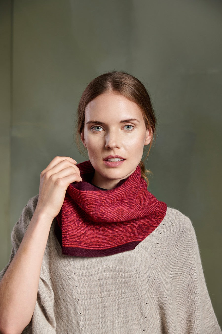 Tapay Scarf Baby Alpaca Color Magenta