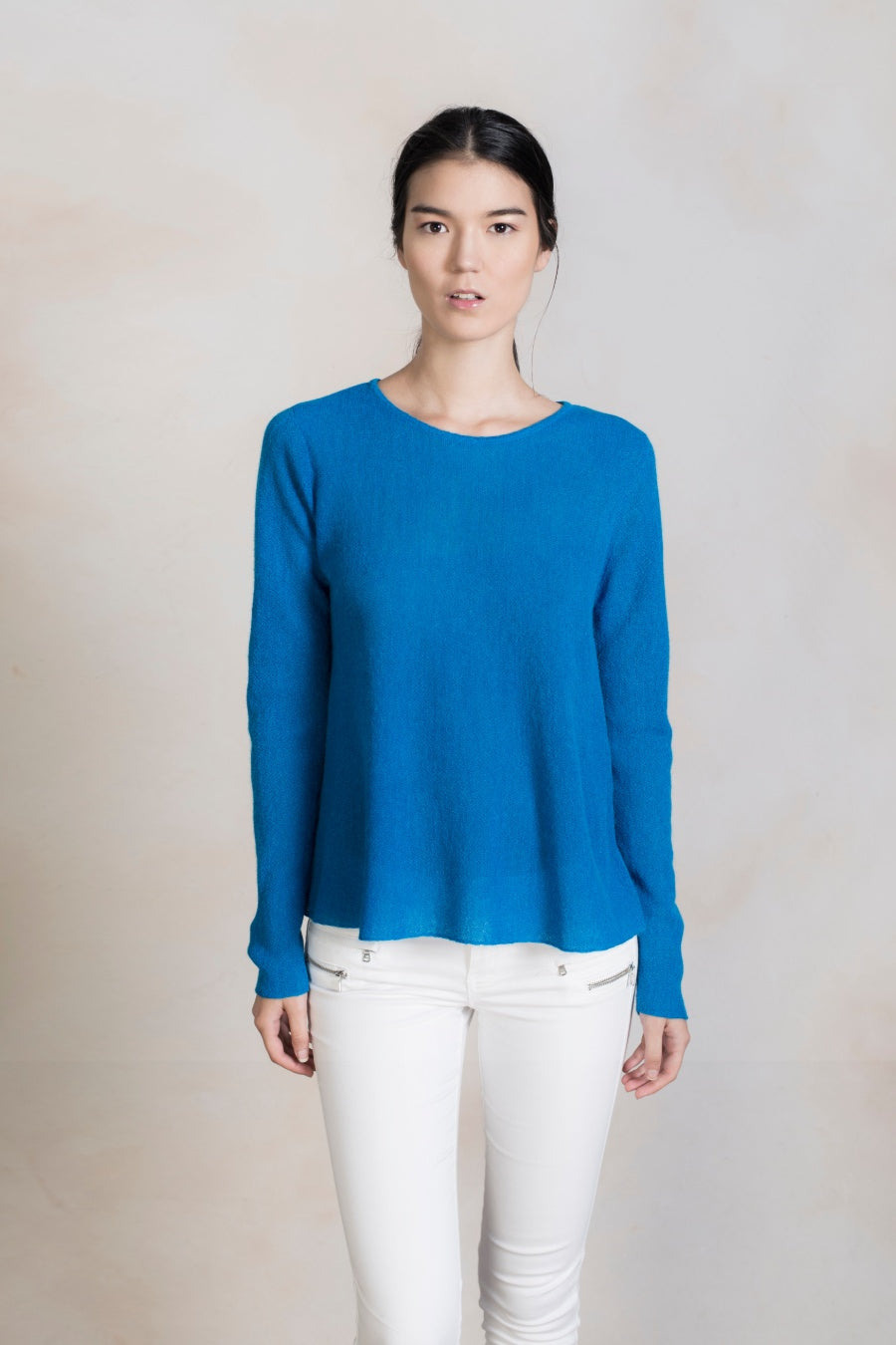 Raquel Sweater Baby Alpaca Color Atlantis