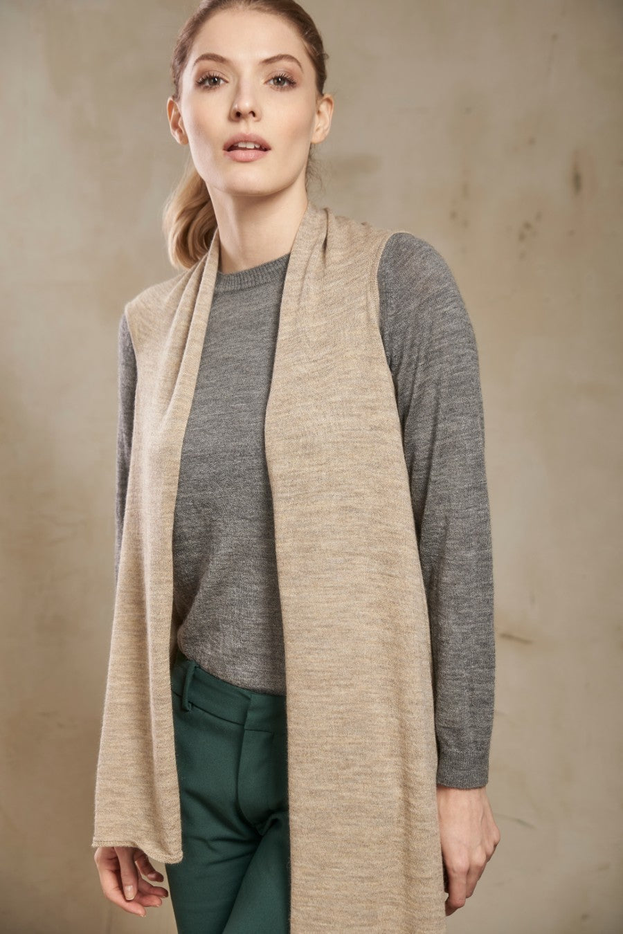 Oya Vest Baby Alpaca Color Arena