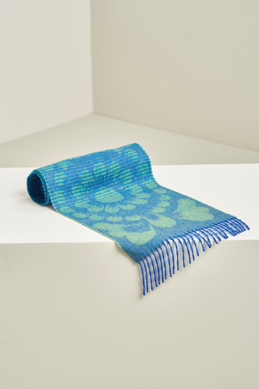 Unfold Scarf Baby Alpaca Color Blue