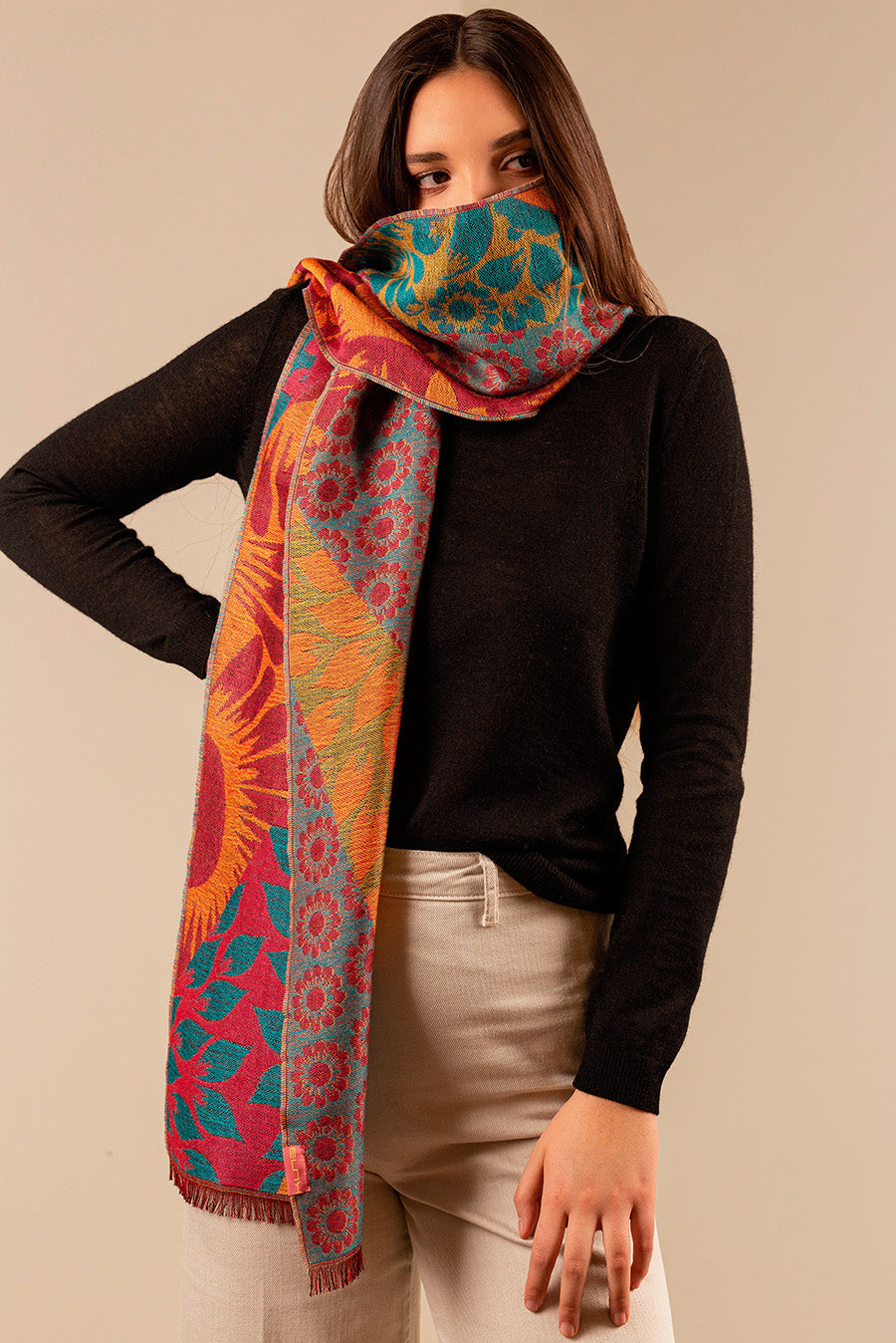 Ursulina Scarf Baby Alpaca Color Multicolor