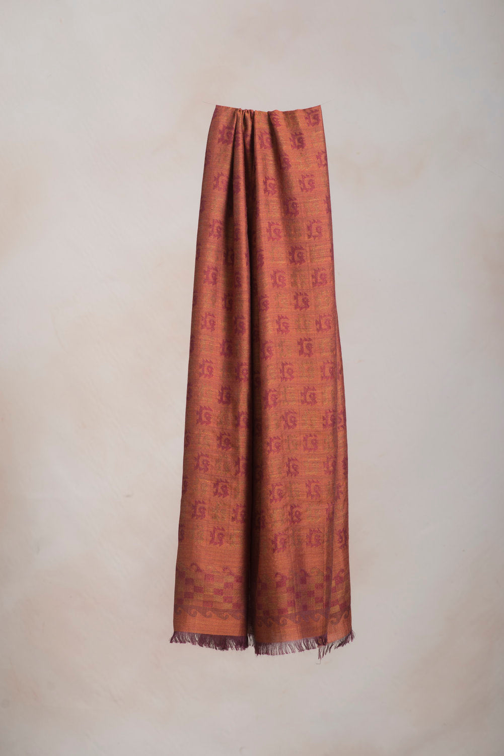 Chancay - 10 Shawl Royal Alpaca & Silk Color Red