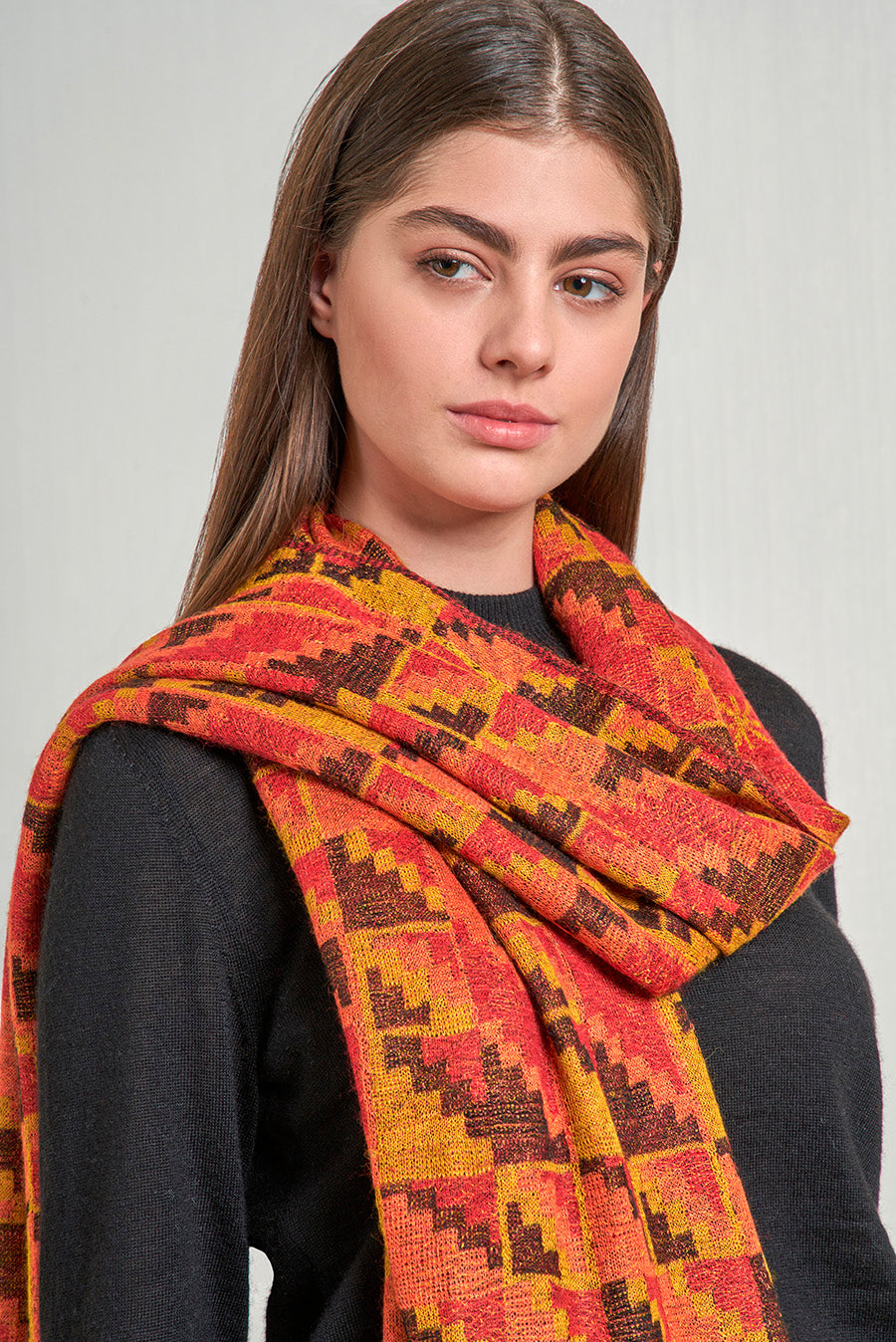 Nazca - 50 Shawl Baby Alpaca Color Red