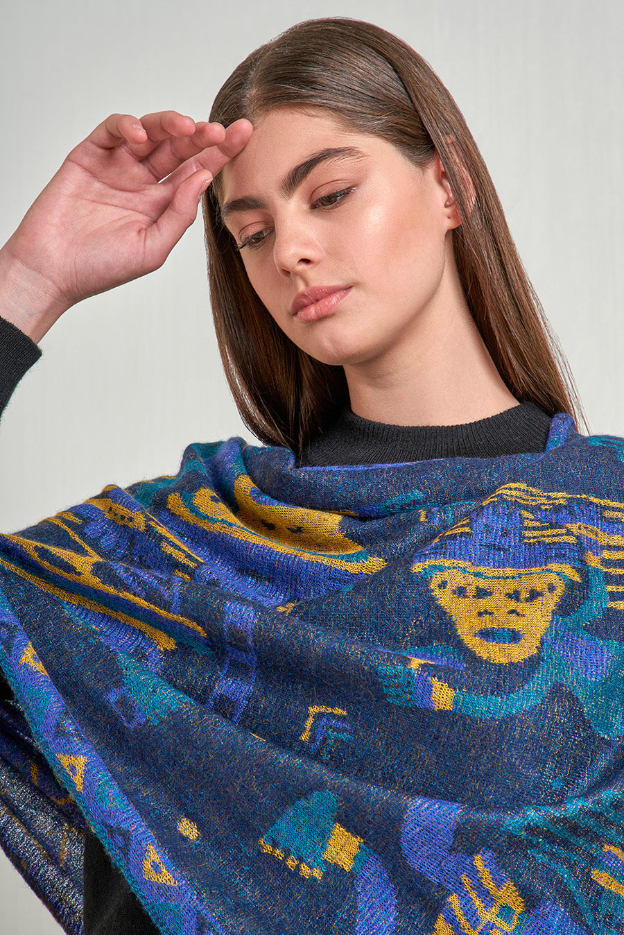 Nazca - 48 Shawl Baby Alpaca Color Blue