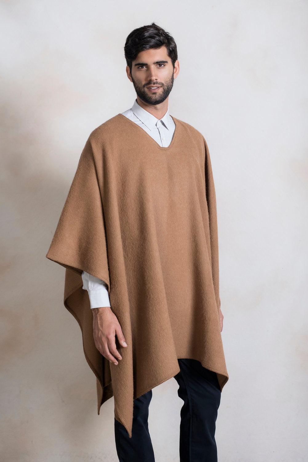 Poncho Chalan Cape Alpaca Color Camel