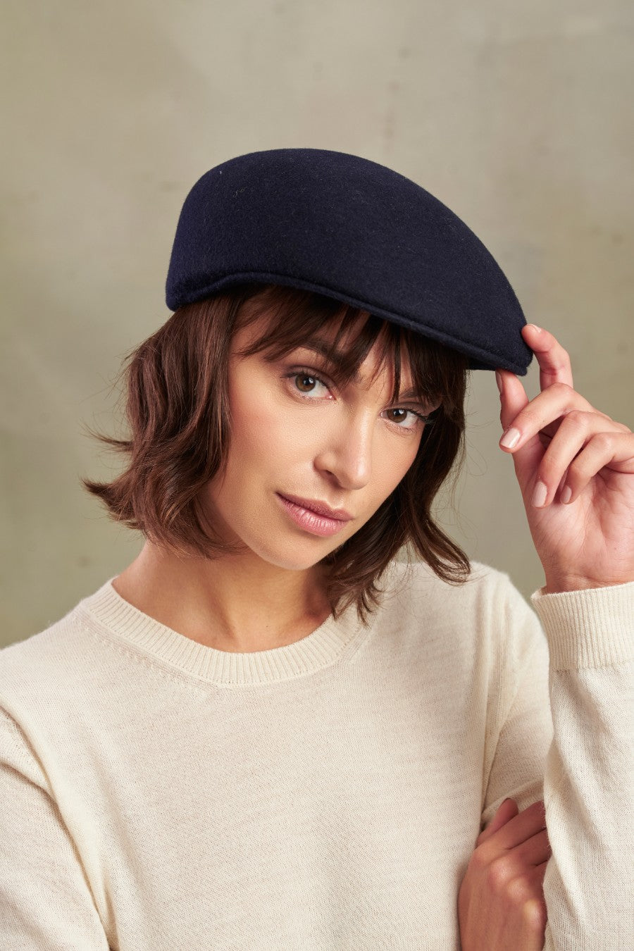 Siam Hat Alpaca & Wool Color Blue