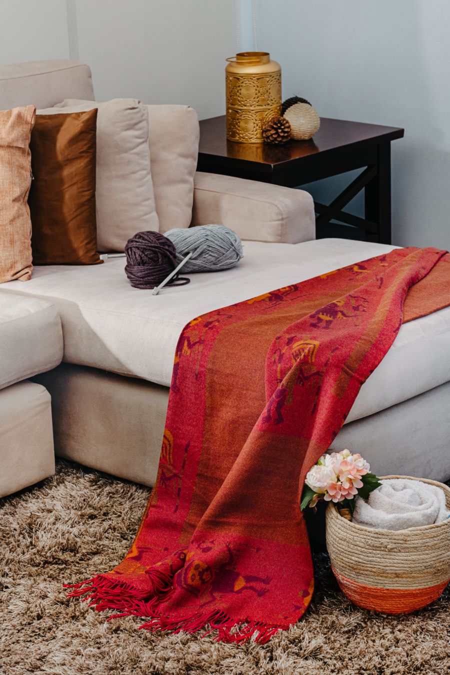 Nazca - 24 Blanket Baby Alpaca Color Red