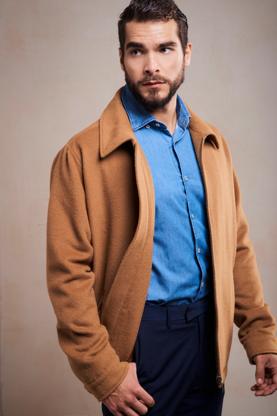 Steve Jacket Baby Alpaca Color Paco