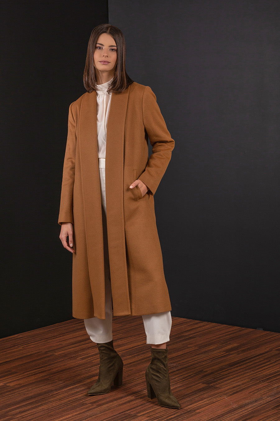 Long Swing - Vicuña Coat Vicuña Color Camel