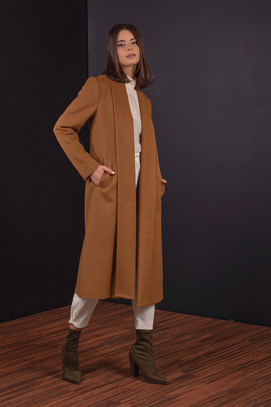 Long Swing - Vicuña Coat Vicuña Color Camel